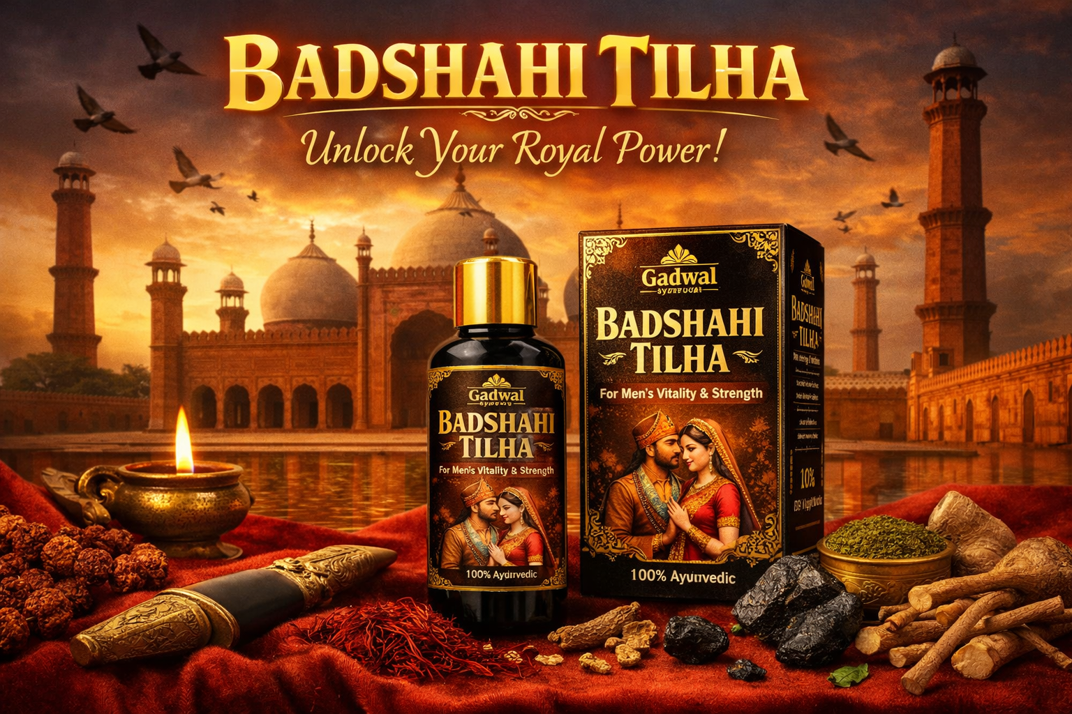 Badshahi Tilha – Traditional Ayurvedic Tilha For Male Vitality | Gadwal ...